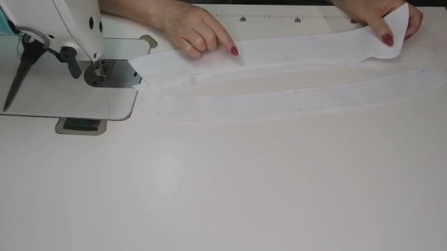 Пришиваем воротник на стойке