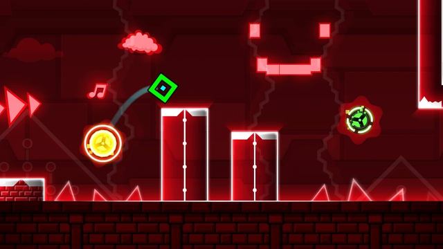 Прохождение уровня OuterSpace на 3 монетки Geometry Dash