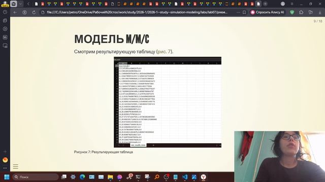 Защита презентации Лабораторной работы №7 ИмитМод