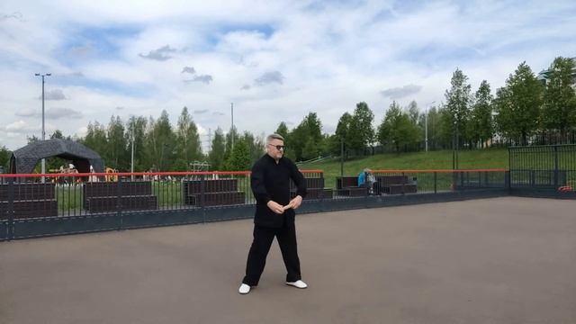 Тренировка с палочкой для Тайцзи (8)