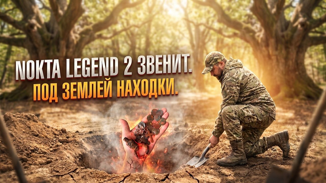 Nokta legend 2 сигналит, а я выкапываю находки