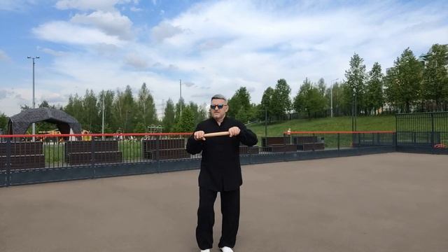 Тренировка с палочкой для Тайцзи (11)
