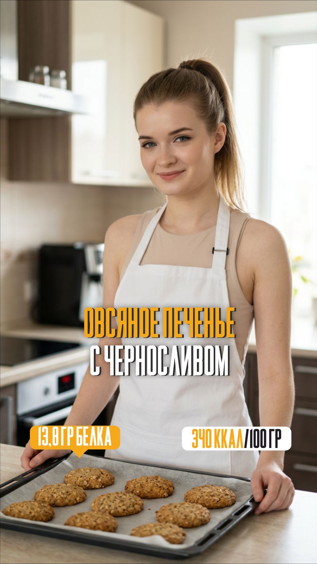 Овсяное печенье с черносливом