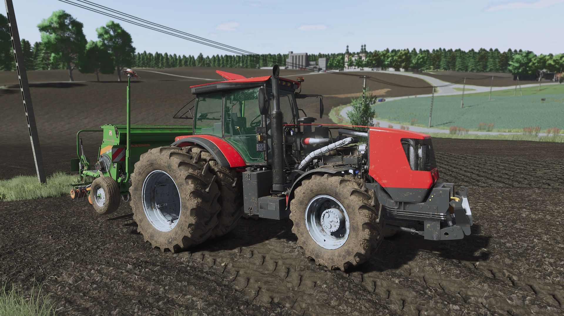 FS25 Kolonia. Сев озимого ячменя Беларус МТЗ-3022