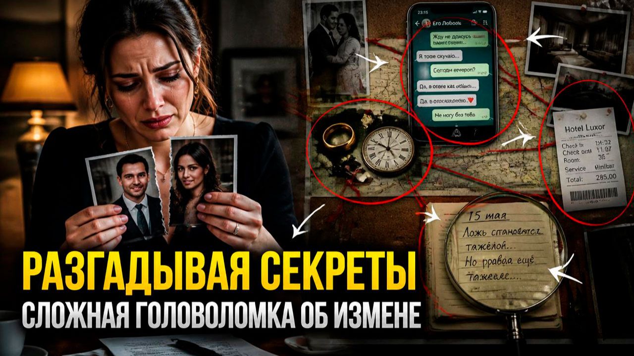 Разгадывая секреты, сложная головоломка об измене мужа и подорванном доверии. История из жизни.