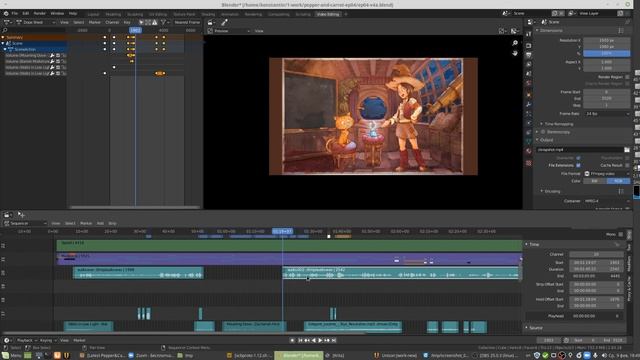 Blender VSE： Что делать, если вы случайно порезали звук через Shift+K