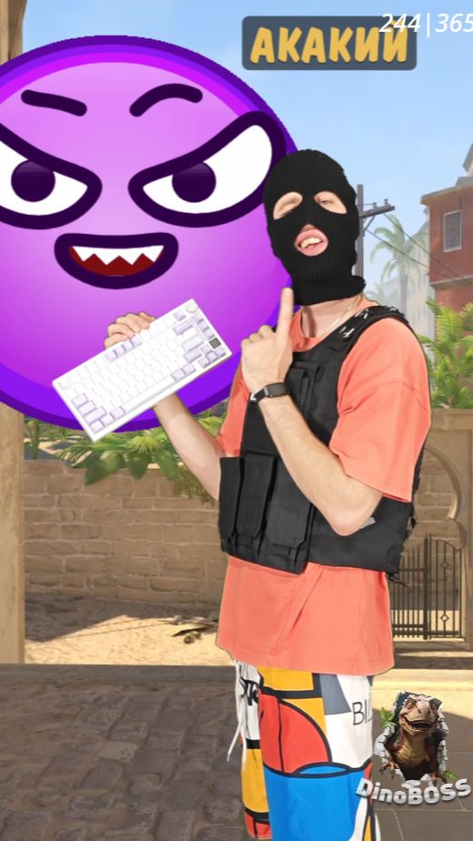 👻ЛУЧШАЯ КЛАВА ДЛЯ КС | ТОПОВЫЙ СТРЕЙФ ATTACK SHARK | МЕМ CS #shorts #cs2 #кс #dinoboss #динобосс