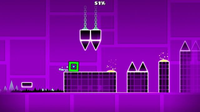 Прохождение уровня Easy на 3 монетки Geometry Dash