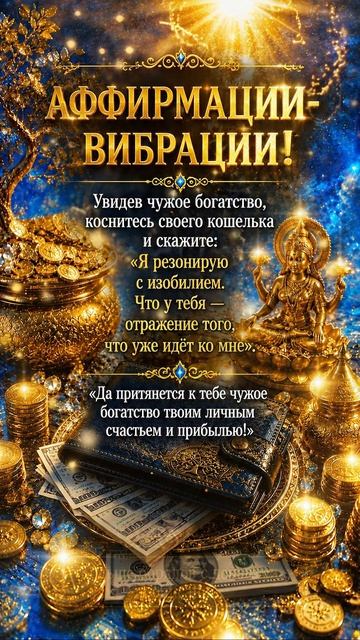 Аффирмация «Чужой карман».