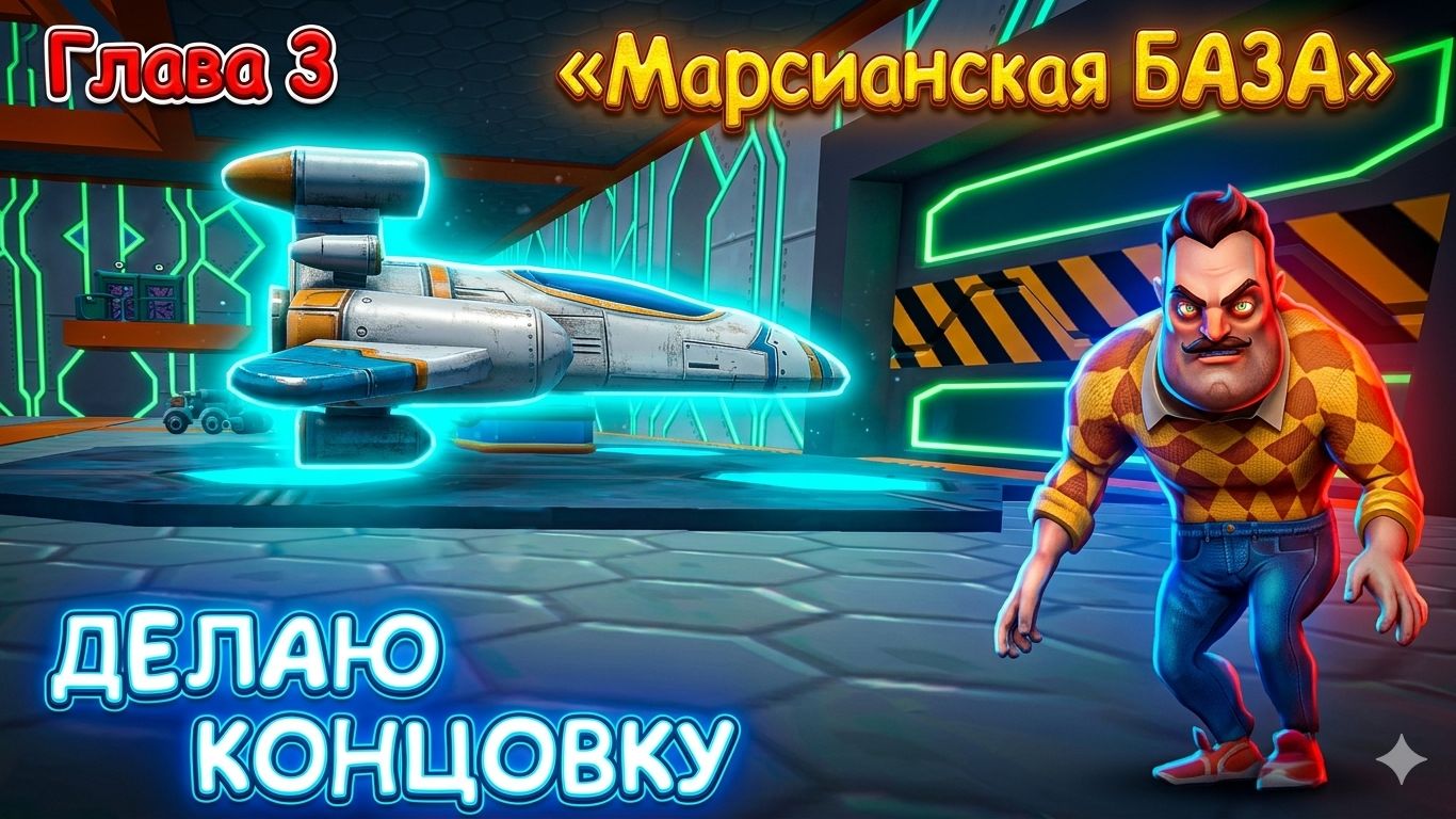 мультик игра Сделал КОНЦОВКУ на новой карте Марсианская База в Dark Riddle - полное прохождение