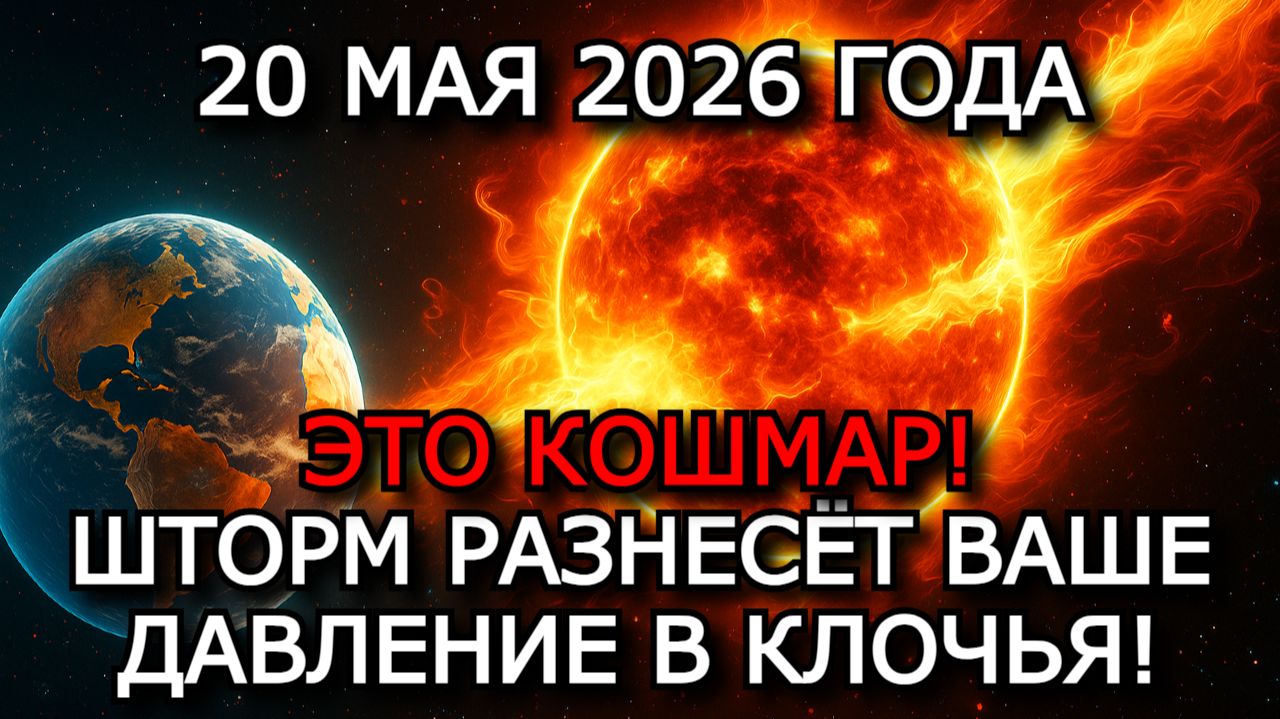 МАГНИТНЫЕ БУРИ 20 МАЯ 2026 — ШТОРМ G3, K-ИНДЕКС 7, САМЫЕ СИЛЬНЫЕ ЗА 20 ЛЕТ, МИГРЕНЬ