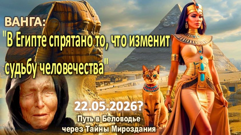ВНЕЗЕМНЫЕ АРТЕФАКТЫ: "В Египте спрятано то, что изменит судьбу человечества" | Пророчество Ванги