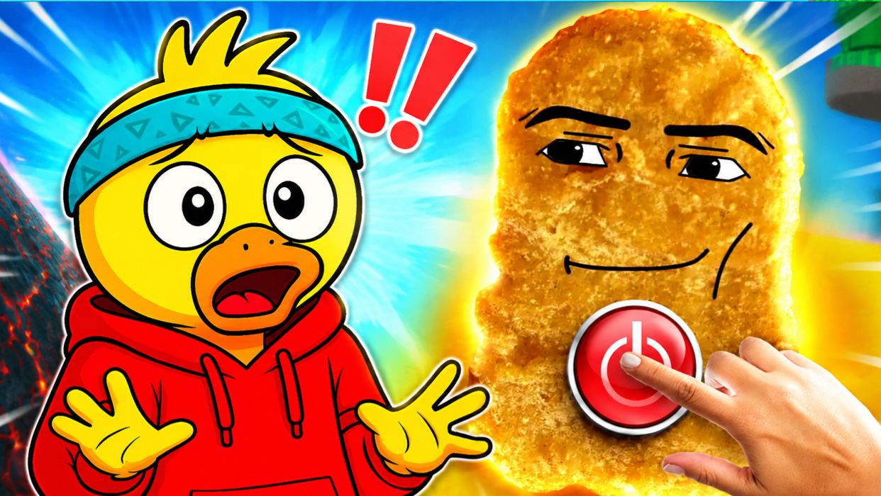 НЕ НАЖИМАЙ НА ЭТОТ НАГГЕТС! ROBLOX!