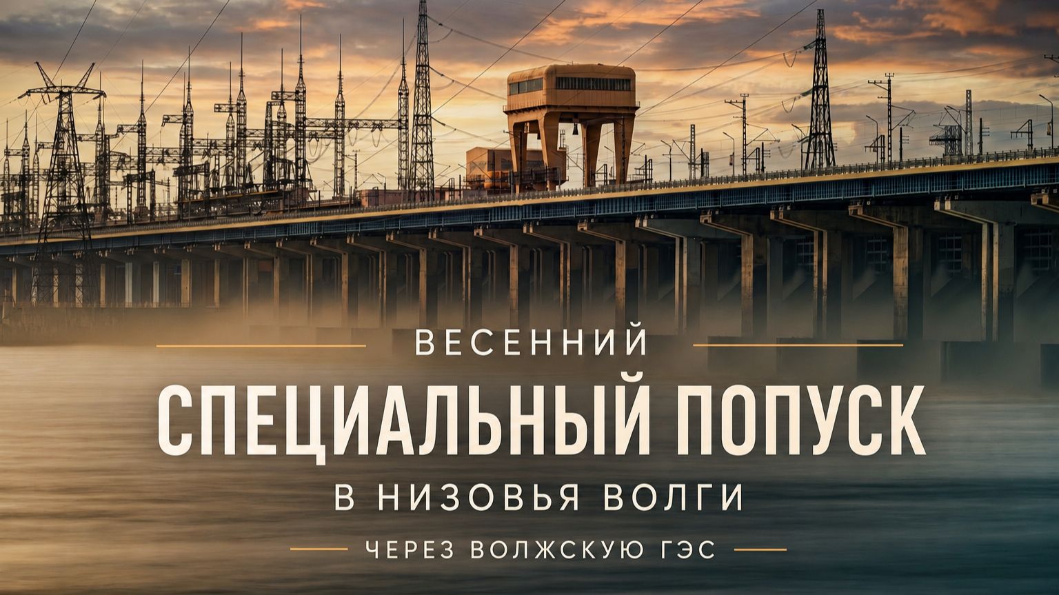 Весенний специальный попуск в низовья Волги через Волжскую ГЭС | май 2026
