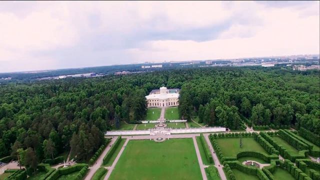 Видео 4K: Полёт на дроне DJI Phantom 3 4K над музеем-усадьбой Архангельское