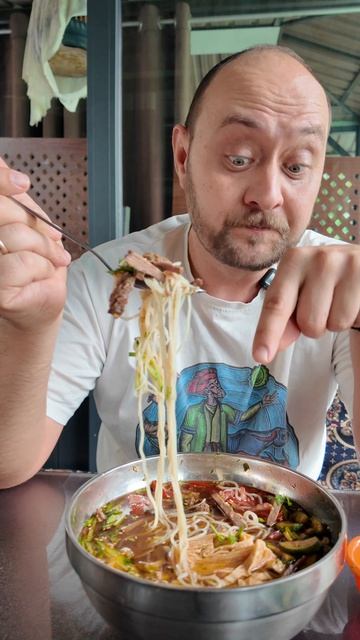 Кукси — самое освежающее блюдо лета в Узбекистане ❄️🍜