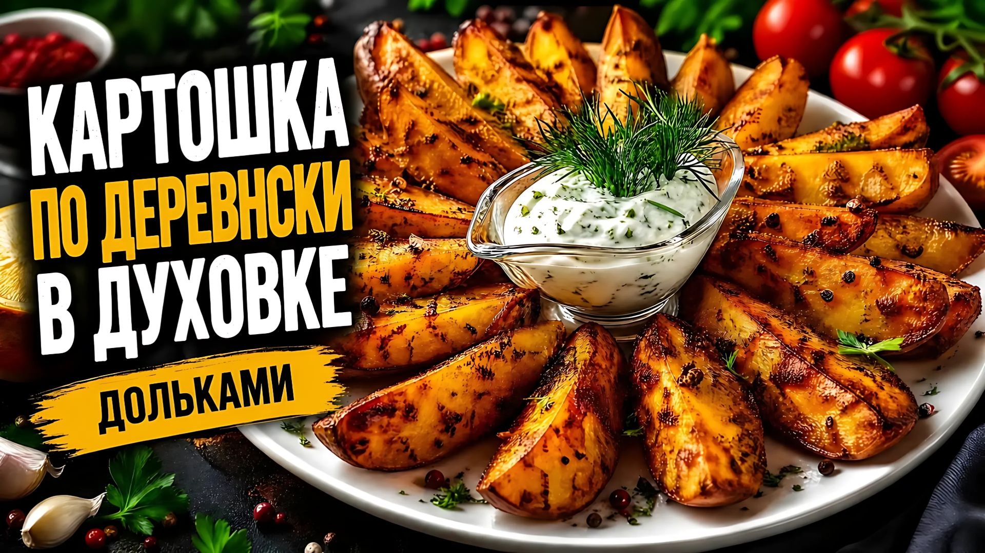 Картошка по-деревенски. Дольками! Рецепт картошки по-деревенски в духовке.