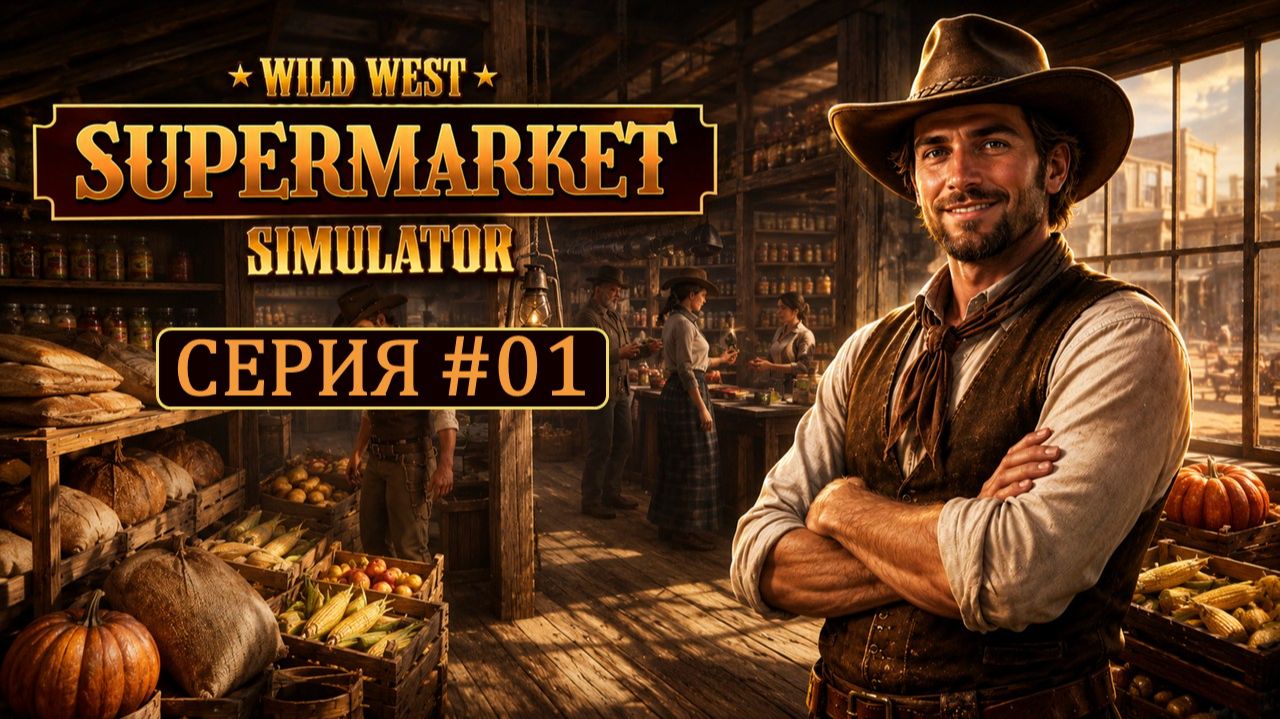 НАЧИНАЕМ ТОРГОВАТЬ ◬ WILD WEST SUPERMARKET SIMULATOR - ПРОХОЖДЕНИЕ #1
