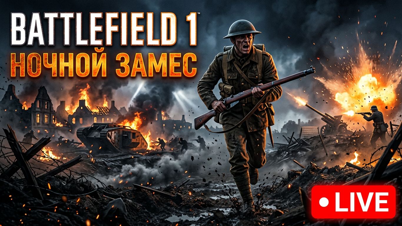 BATTLEFIELD 1 в фильме - ночной замес! 💥