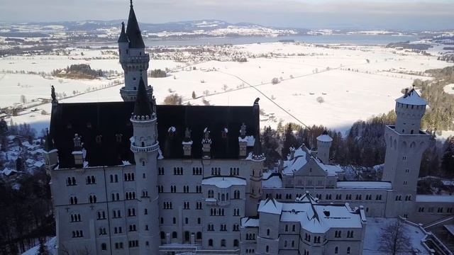 Видео 4K: Нойшванштайн в Баварии с дрона DJI Mavic Pro