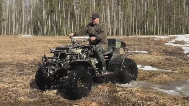 Самодельный квадроцикл с двс от ваз 2109.