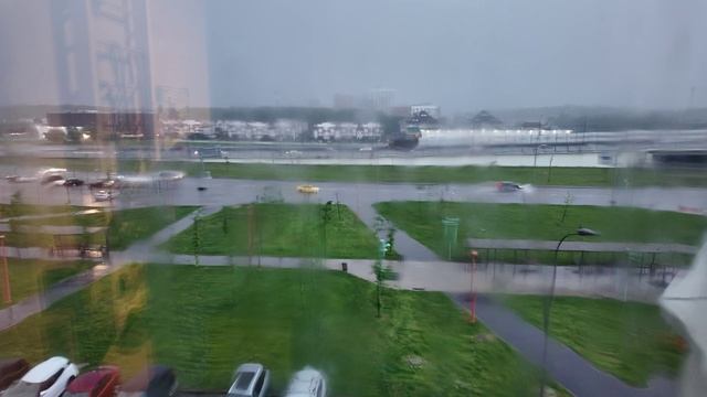 АСМР Звуки города под дождём с грозой City rain and thunder ASMR