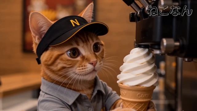 ⚫️ В КУДОНАЛЬДСЕ РАБОТАЛ КОТ 🐱 КОММЕНТАРИЙ НАН-ТЯНА: КАЖДЫЙ ДЕНЬ ЕЛЕ ДЕРЖУСЬ ОТ РЫБНОГО БУРГЕРА 😹