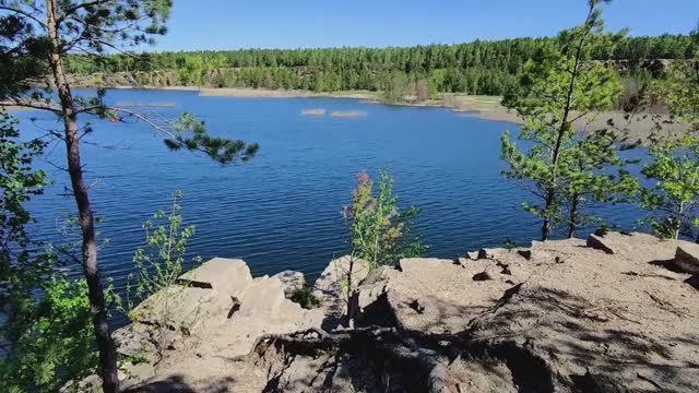 Челябинск сосновый парк Гагарина с карьерами. Природа  южного Урала красивые места. 11.05.2026г.