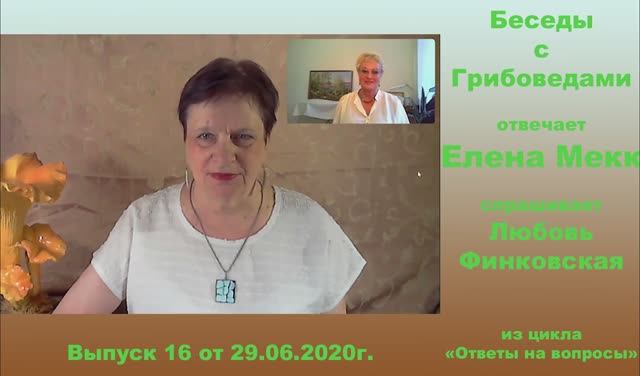 Беседа с Грибоведами. Выпуск №16 от 29.06.20 г.