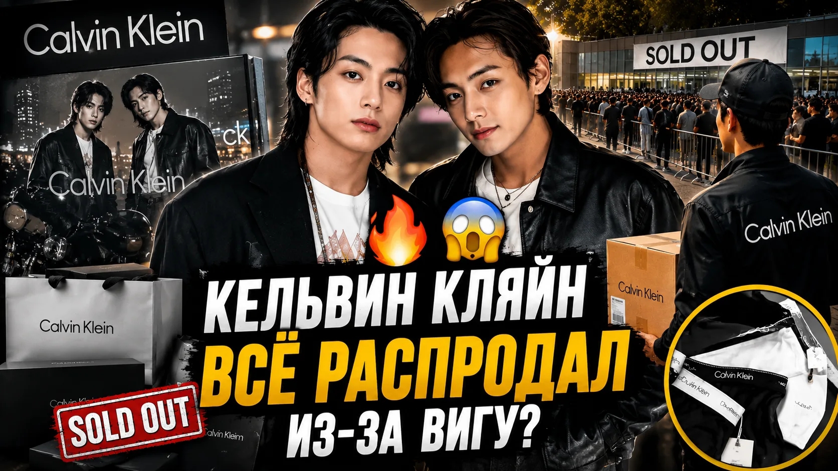 🔥😱 "Кельвин Кляйн" всё распродал? Тэхён и Чонгук устроили взрыв у Стэнфорда!