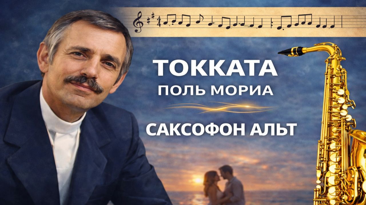 🎷 Sax Alto — Токката (Поль Мориа) | Видеоноты