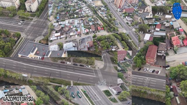 Благовещенск - обзор с высоты птичьего полета. Весна 2026г.