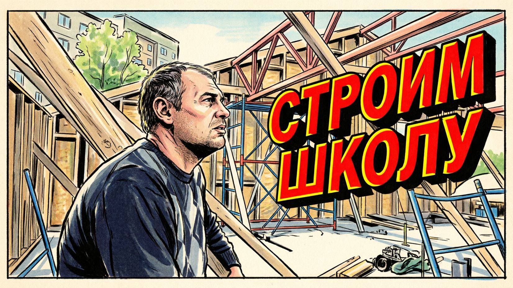 Строим школу. Фермы