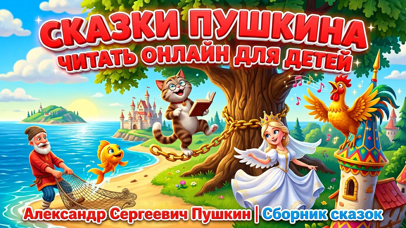 Сборник сказок Пушкина | Читать сказки онлайн для детей