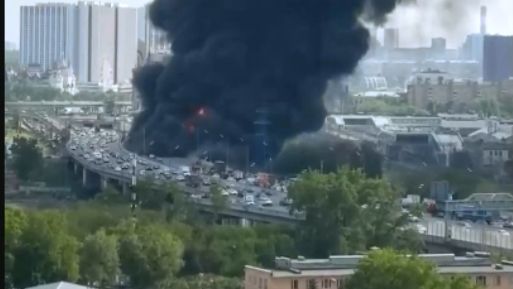 ГОРИТ МОСКВА. ОЧЕРЕДНОЙ ПОЖАР..