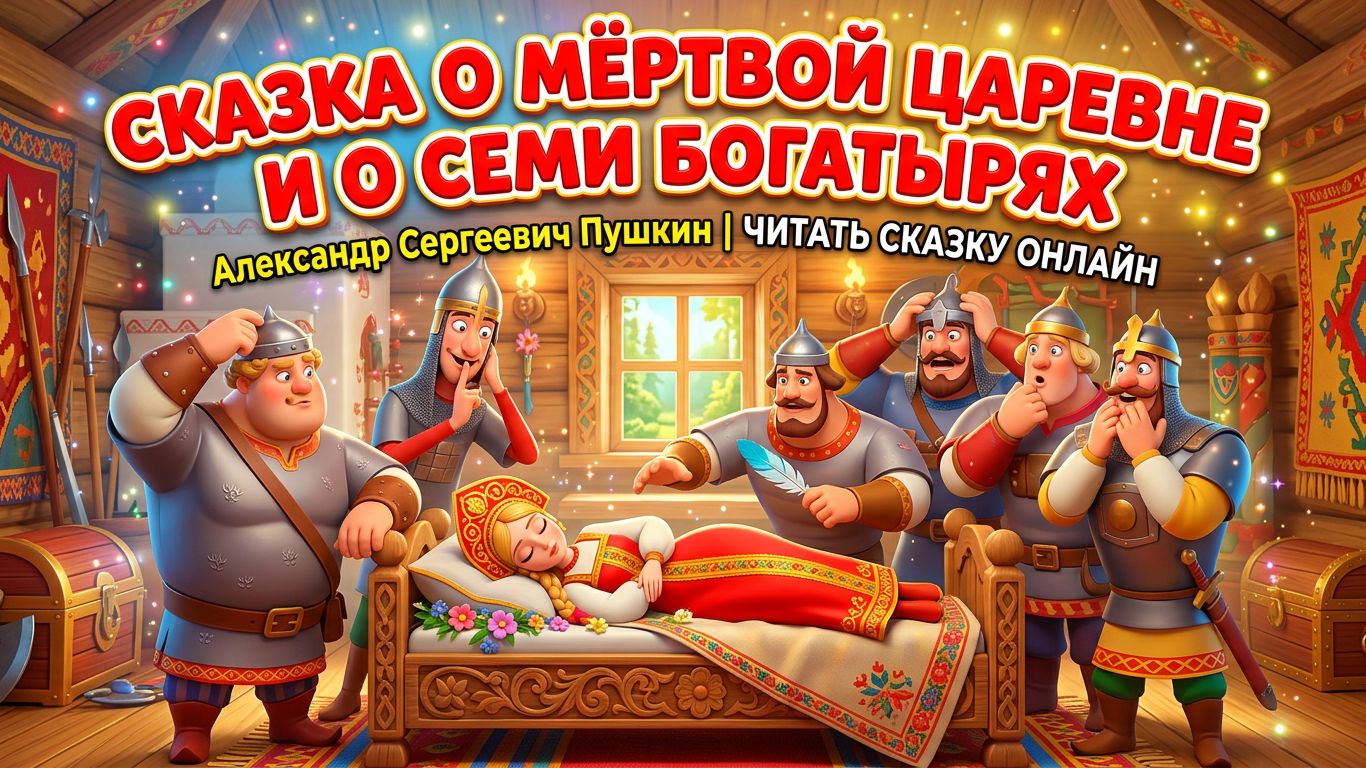 Сказка о мёртвой царевне и о семи богатырях  — Александр Сергеевич Пушкин  | Читать сказку онлайн