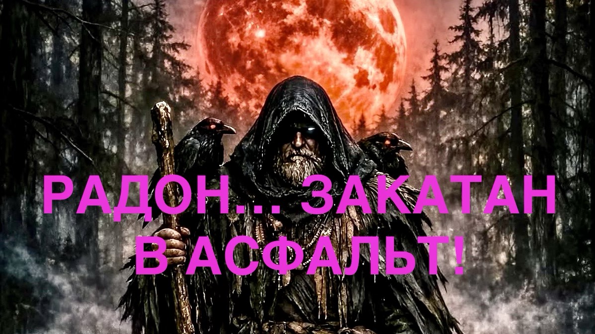 NEW. РАДОН... ЗАКАТАН В АСФАЛЬТ!
