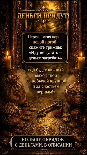 Пороговый шепоток (перед выходом из дома).