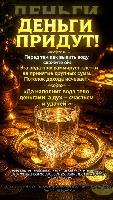 Аффирмация на воду (Утренний настрой)