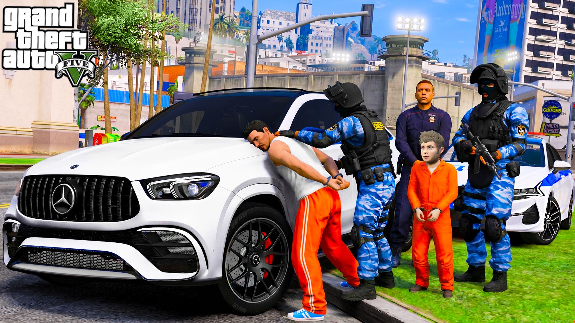 ОТЕЦ И СЫН В GTA 5 - МЕНЯ ПОСАДИЛИ В ТЮРЬМУ НА 12 ЛЕТ! ВСТРЕТИЛСЯ С СЫНОМ В ТЮРЬМЕ! 🌊ВОТЕР