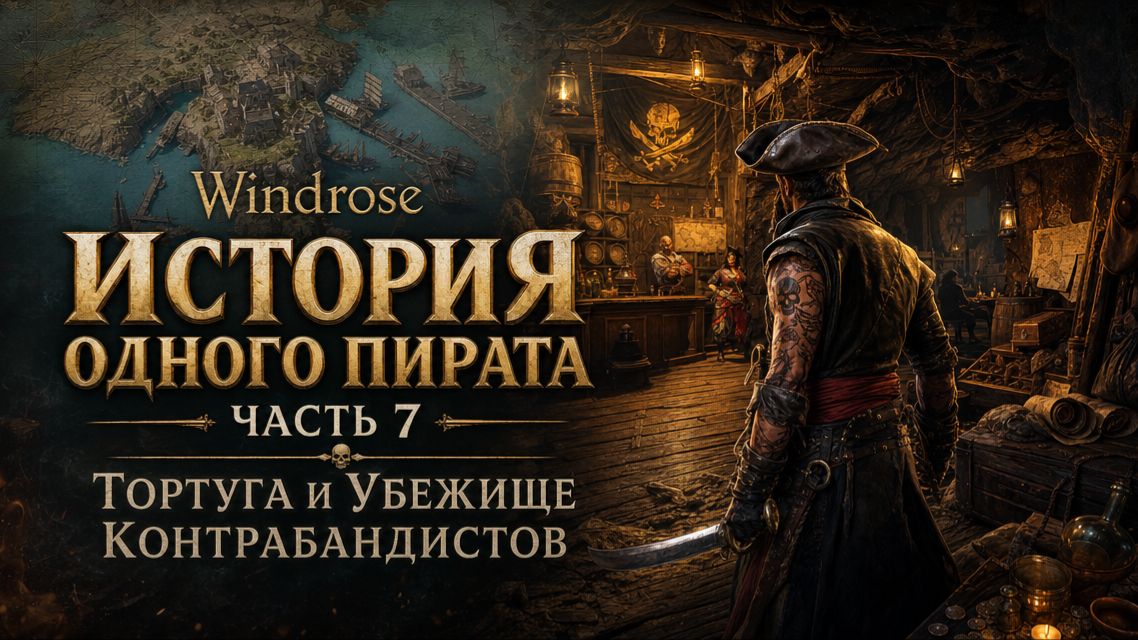 Windrose➤ История одного пирата➤ Часть 7➤  Тортуга и Убежище Контрабандистов
