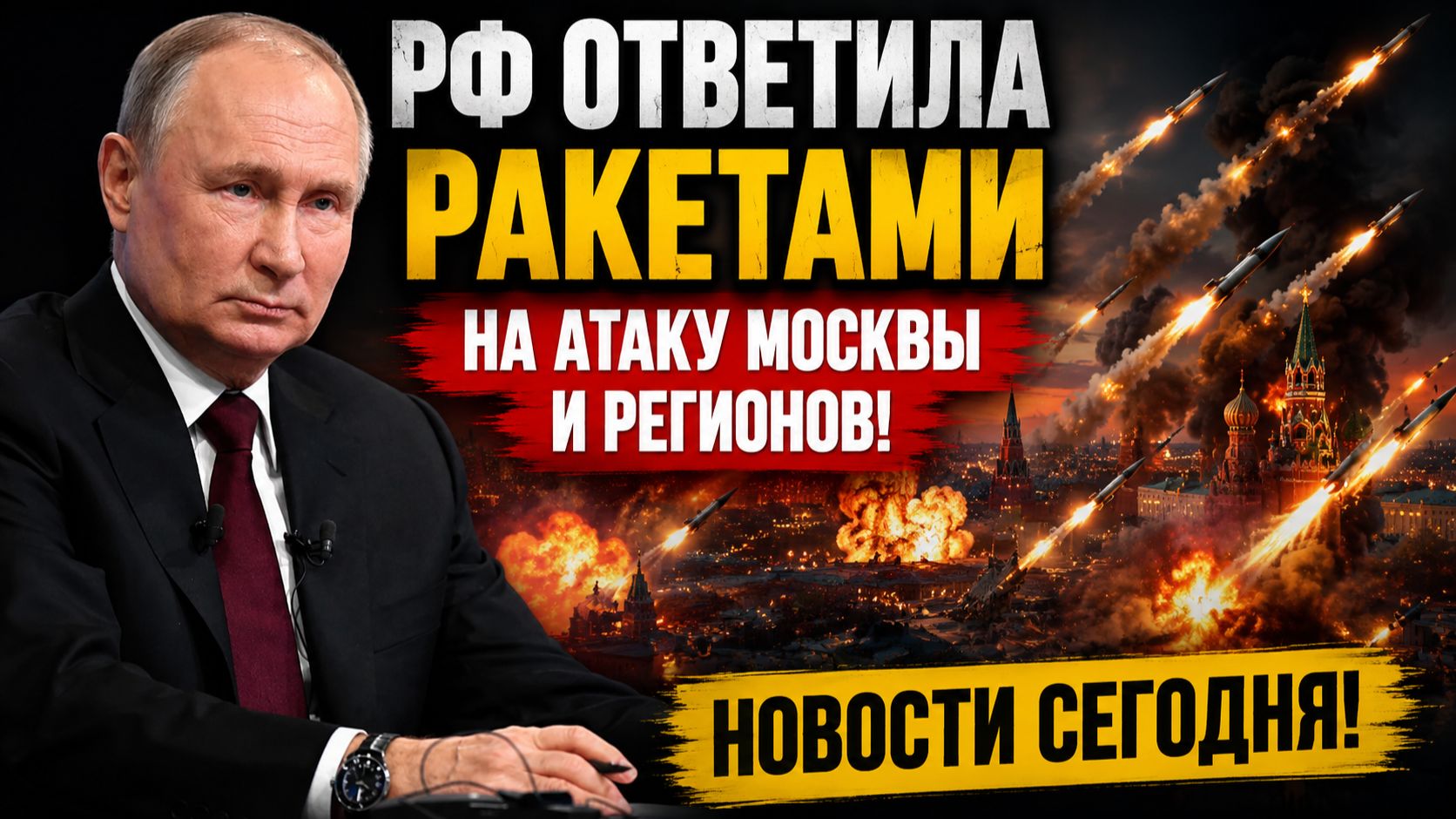 ДРОЖИТ ВСЯ УКРАИНА! РФ Ответила Ракетами на Атаку Москвы и Регионов! Новости Сегодня