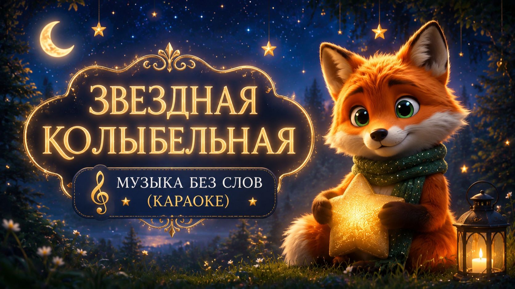 Звёздная колыбельная. Музыка без слов. Караоке. Лисенок Мио.
