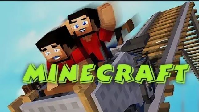 МЫ С ЖИТЕЛЕМ КАТАЛИСЬ НА ГОРКАХ Minecraft!