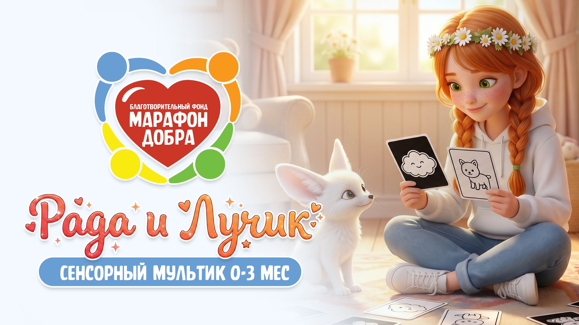 Черно-белый сенсорный мультик для новорожденных. Картинки для грудничков 0-3 месяца