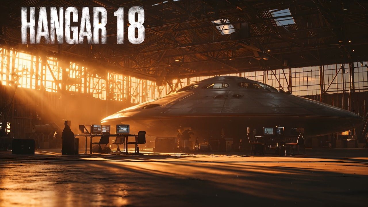 HANGAR 18  Area 51 Day & Night UFO Ambience  Dark Sci-Fi Ambient  4 Hours  4K