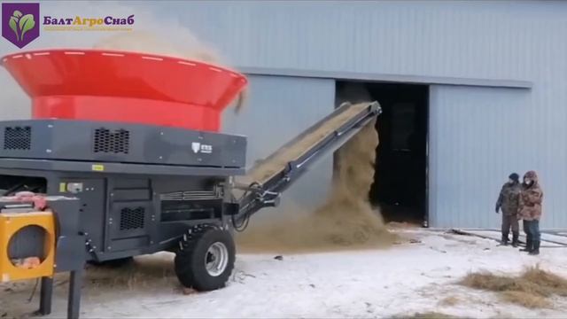 Барабанный измельчитель сена и соломы Yomuda