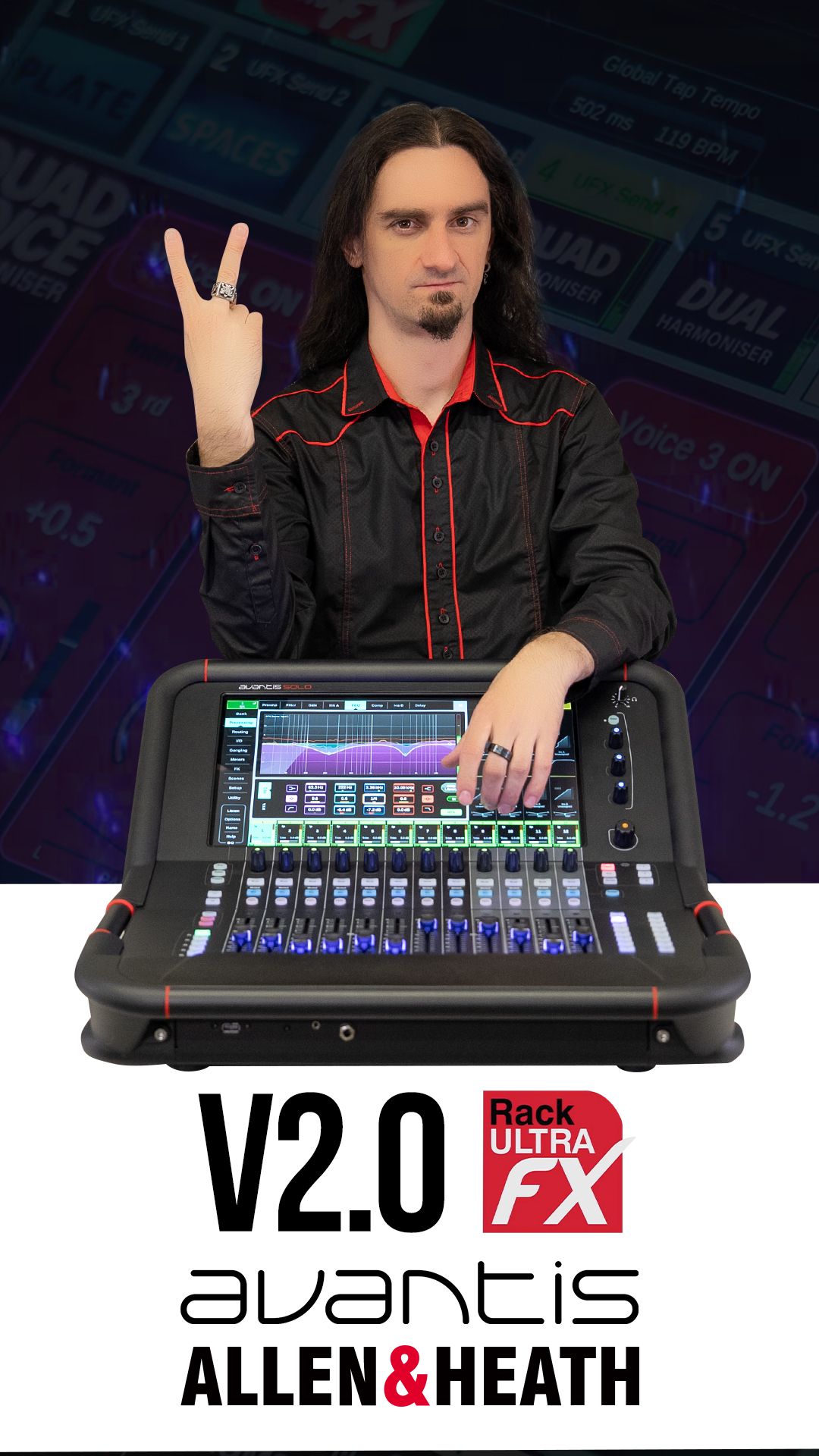 Флагманские эффекты Rack Ultra FX теперь доступны на микшерах Allen & Heath Avantis