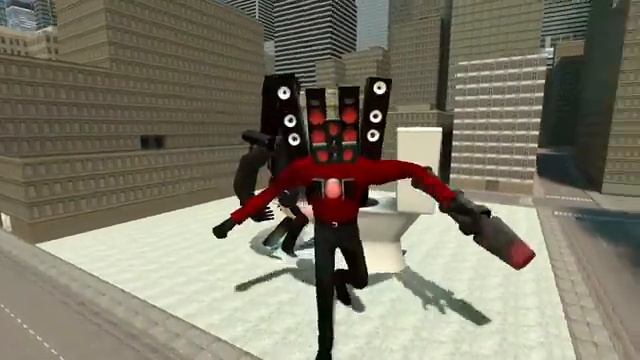 Titan Cameraman vs Infected Titan Speakerman Skibidi toilet Gmod