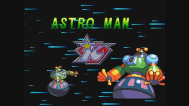 Super Nintendo (Snes) 16-bit Mega Man and Bass Stage 2 Astro Man Прохождение